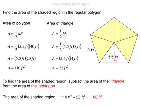 Area Of A Regular Polygon
