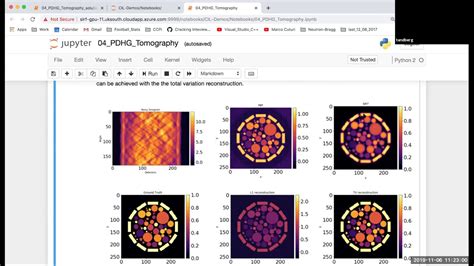 regularised tomographic reconstruction using primal dual hybrid gradient algorithm with cil 19