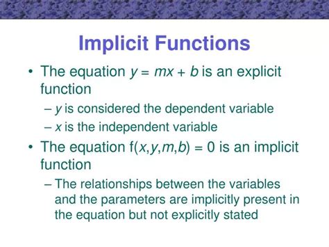 ppt implicit functions powerpoint presentation free download id 1449445