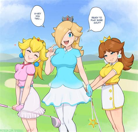 Princess Peach Rosalina Princess Daisy Golf Daisy Golf Rosalina And 1 More Mario And 2