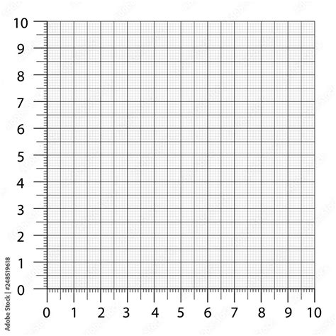 grafika wektorowa stock measured grid graph plotting grid corner ruler with sets of