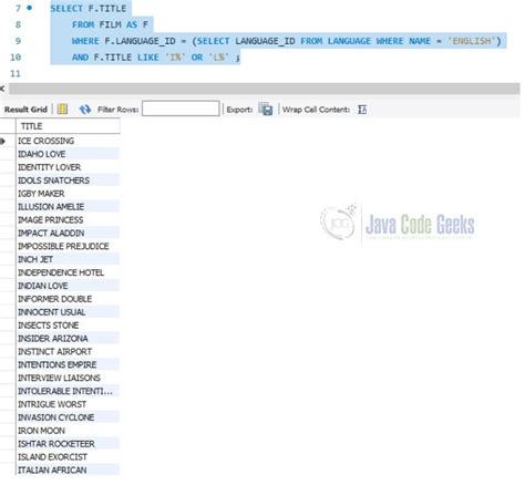 Sql Subquery Nested Query In Sql Examples Java Code Geeks