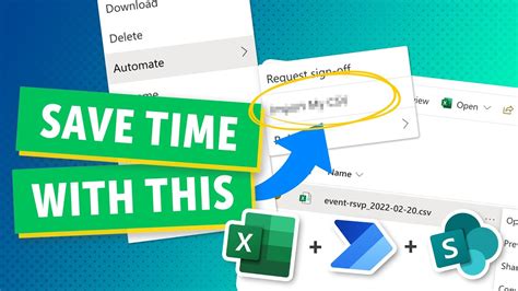 quickly import csv data to a sharepoint list with power automate youtube