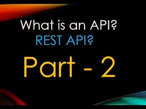 What is REST API Part 2 API ಎದರನ Explained in Kannada api