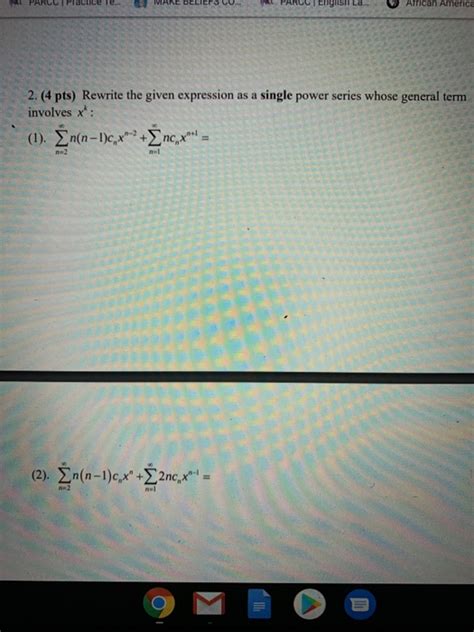 solved 2 4 pts rewrite the given expression as a single