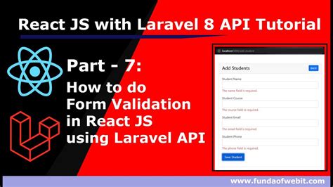 react js with laravel 8 api how to do form validation in react js hot sex picture