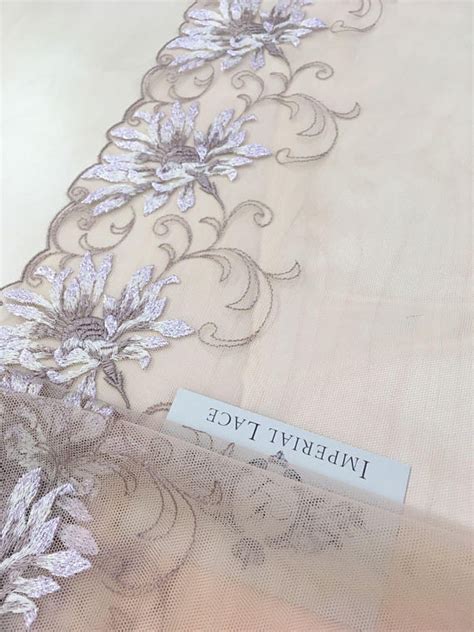 Nude Soft Embroidery Lace Trim Lace Trim Lace Fabric From