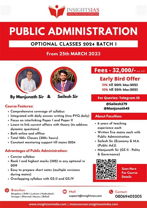 Admissions Open Insights IAS Public Administration Optional Classes