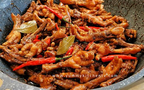 Adobong Paa Ng Manok Chicken Feet Adobo Yummy Kitchen