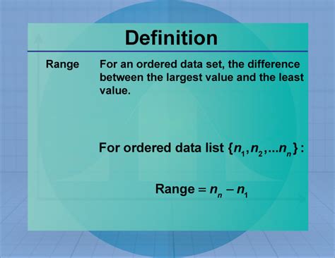 definition measures of central tendency range media4math