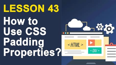 how to use css padding properties css tutorial for beginners lesson 43 youtube