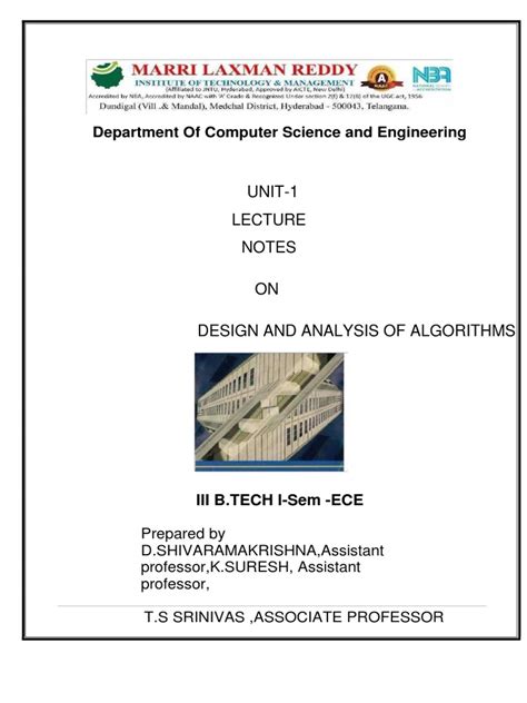 daa unit 1 lms pdf computational complexity theory time complexity