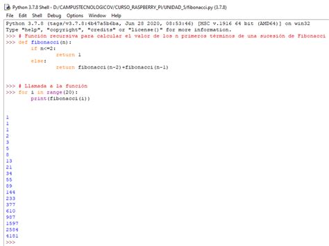 μ blog sucesiones de fibonacci con python