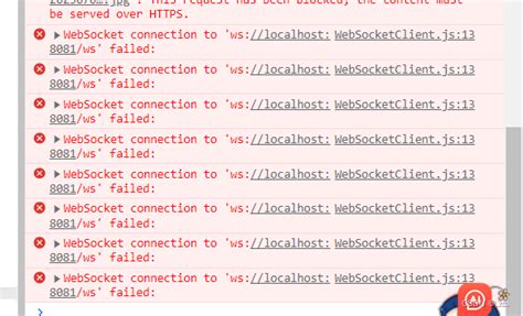 vue项目上线之后出现WebSocketClient js 13 WebSocket connection to ws