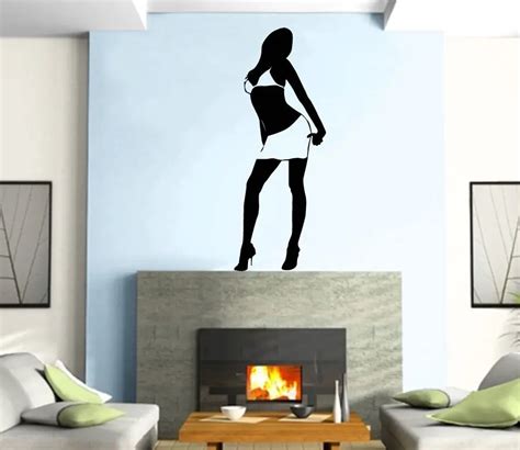 Dctal Sexy Girl Club Sticker Naked Decal Muurstickers Posters Vinyl Wall Decals Quadro Parede