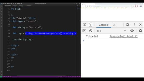 how to capitalize first letter in javascript make first letter character uppercase youtube