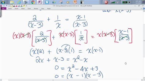 lt3 solving rational functions youtube