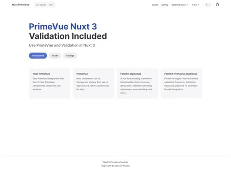 Nuxt Primevue