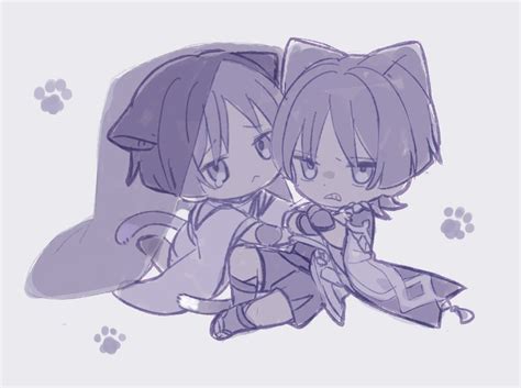 Scaramouche Wanderer And Scaramouche Genshin Impact Drawn By Marimo