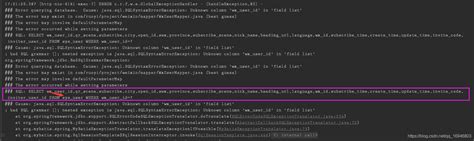 mybatis plus cause java sql sqlsyntaxerrorexception unknown column ‘xxxxx‘ in ‘field list‘ 使用