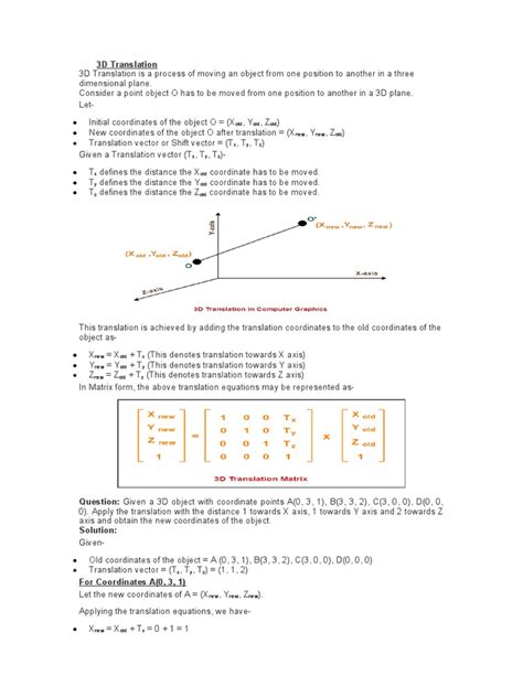 3d transformation pdf cartesian coordinate system angle