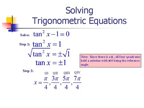 Lesson 5 3 Solving Trigonometric Equations Solving Trigonometric
