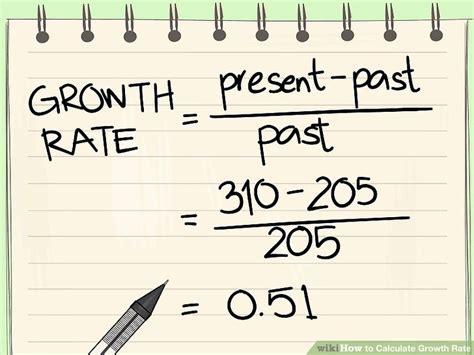 how to calculate growth rate with calculator wikihow