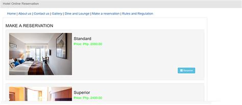 simple online hotel reservation system in php with source code source code and projects