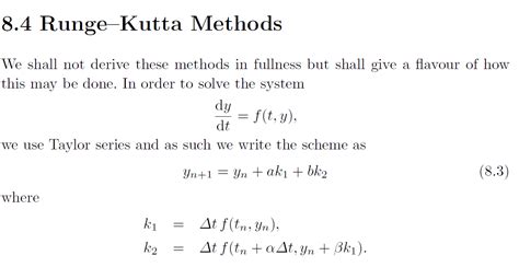 ordinary differential equations runge kutta method using taylor series mathematics stack