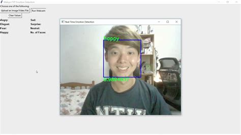 fyp demo real time emotion detection system keras youtube