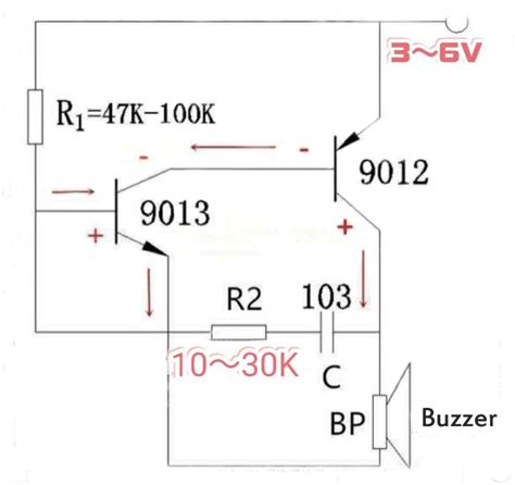 Simple Buzzer Circuit Diagram