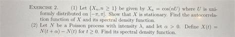 solved exercise 2 1 let {xn n≥1} be given by xn cos nu
