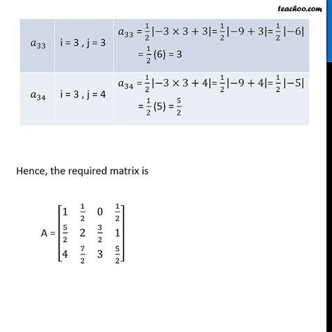 Ex 3 1 5 I Class 12 Matrices Construct A 3 4 Matrix Whose