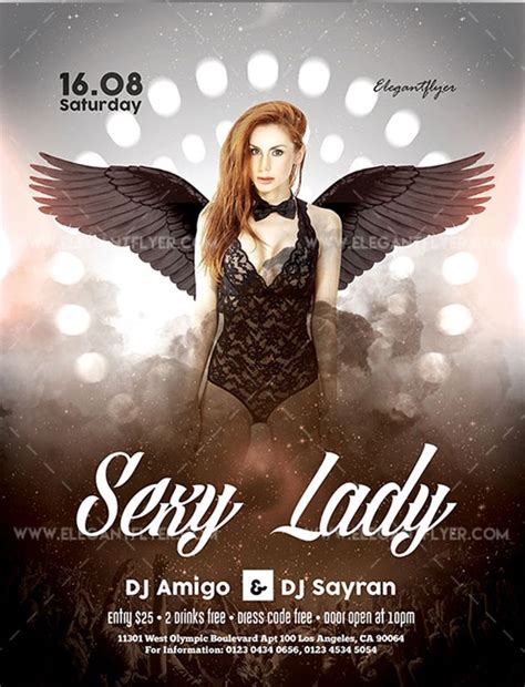 Sexy Lady Free Flyer Psd Template Free Psd Templates