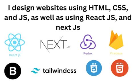 be your front end web developer using html css javascript and react js next js by ebrahimhosain