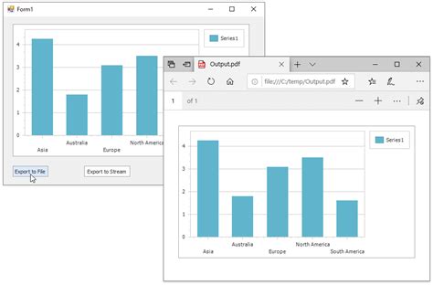 how to export a chart to pdf winforms controls devexpress documentation