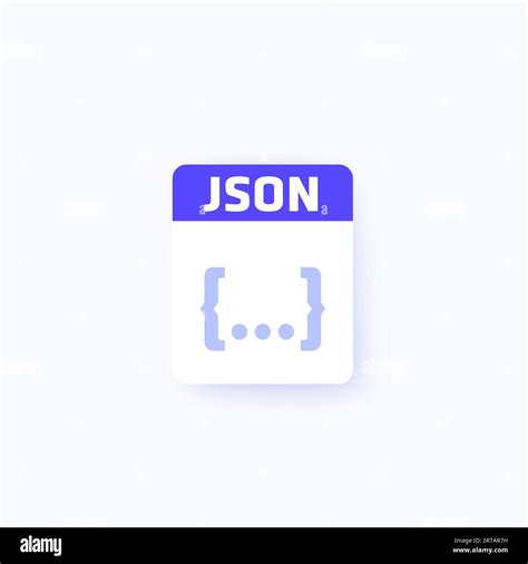 json file format icon for apps vector stock vector image and art alamy