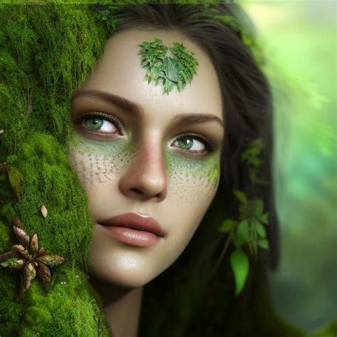 Beautiful Dryad Woman Green Skinned 014 By Jackytorum On Deviantart