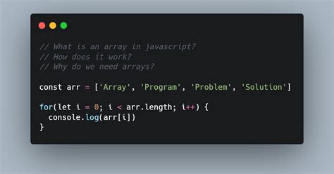 Beginners Guide To Javascript Arrays