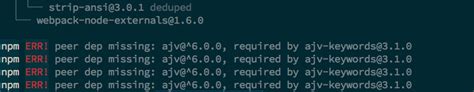 Npm Ls Complains About Missing Dependencies After Fresh Install