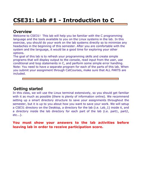 cse31 lab1 lab manual instructions warning tt undefined function 32 cse 31 lab 1