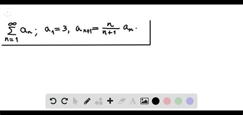 solved recursively defined terms which of the series ∑n 1 ∞ an defined by the formulas in