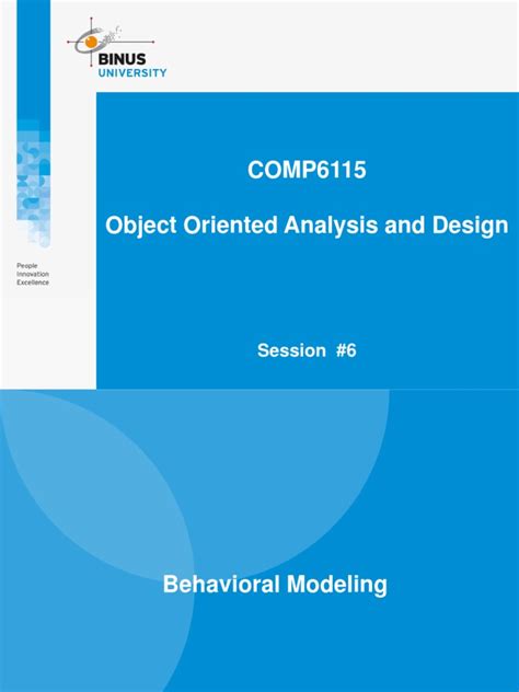 comp6115 object oriented analysis and design session 6 pdf use case object oriented