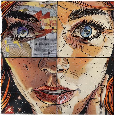 Midjourney Prompt Comic Strip Art Woman 30 Years Old PromptHero