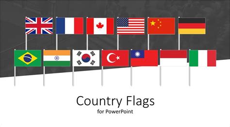 Country Flags Icons For PowerPoint Templateswise