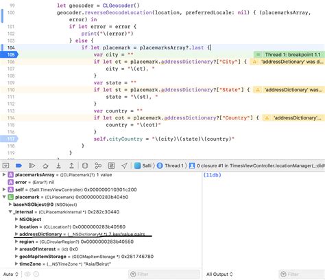 ios swift 5 reversegeocodelocation result in deprecated addressdictionary stack overflow