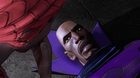 Spider Man Into The Spider Verse 2018 Miles Finds Out Uncle Aaron Is The Prowler Aaron