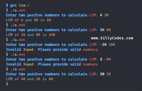 program to find the lcm of two numbers in c language