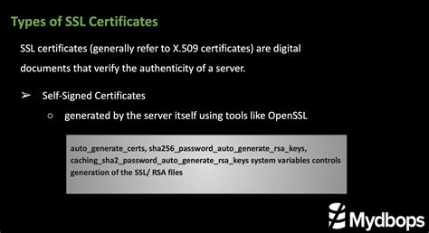 Enhancing MySQL Security With SSL Certificates MyWebinar Edition 26