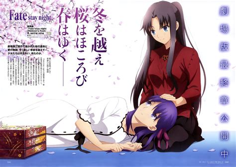Rin X Sakura In The Latest Fatestay Night Heavens Feel Iii Spring Song Visual Comptiq